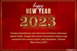 Selamat Tahun Baru 2023 Pembuat Kartu Ucapan Online