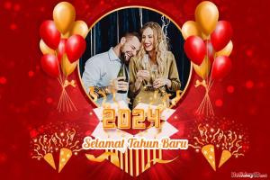 Buat Kartu Ucapan Kembang Api Tahun Baru 2024 yang Indah